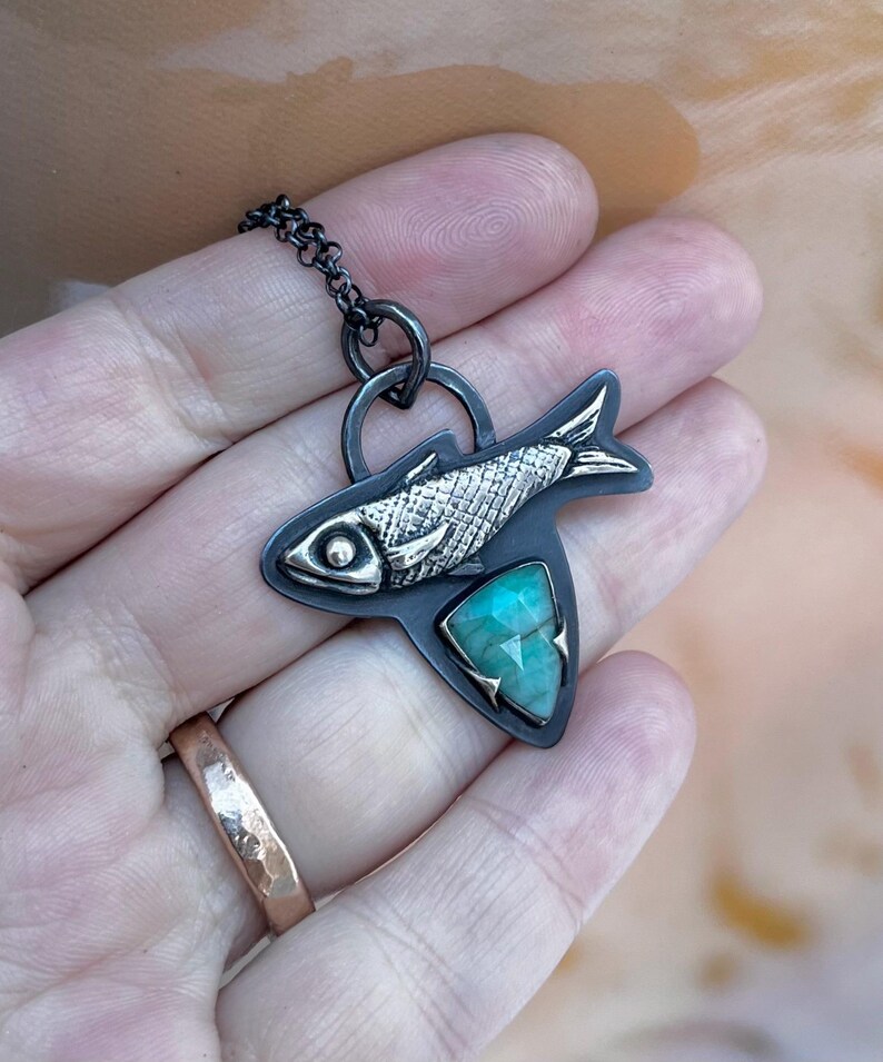 EMERALD FISH TALISMAN - Etsy