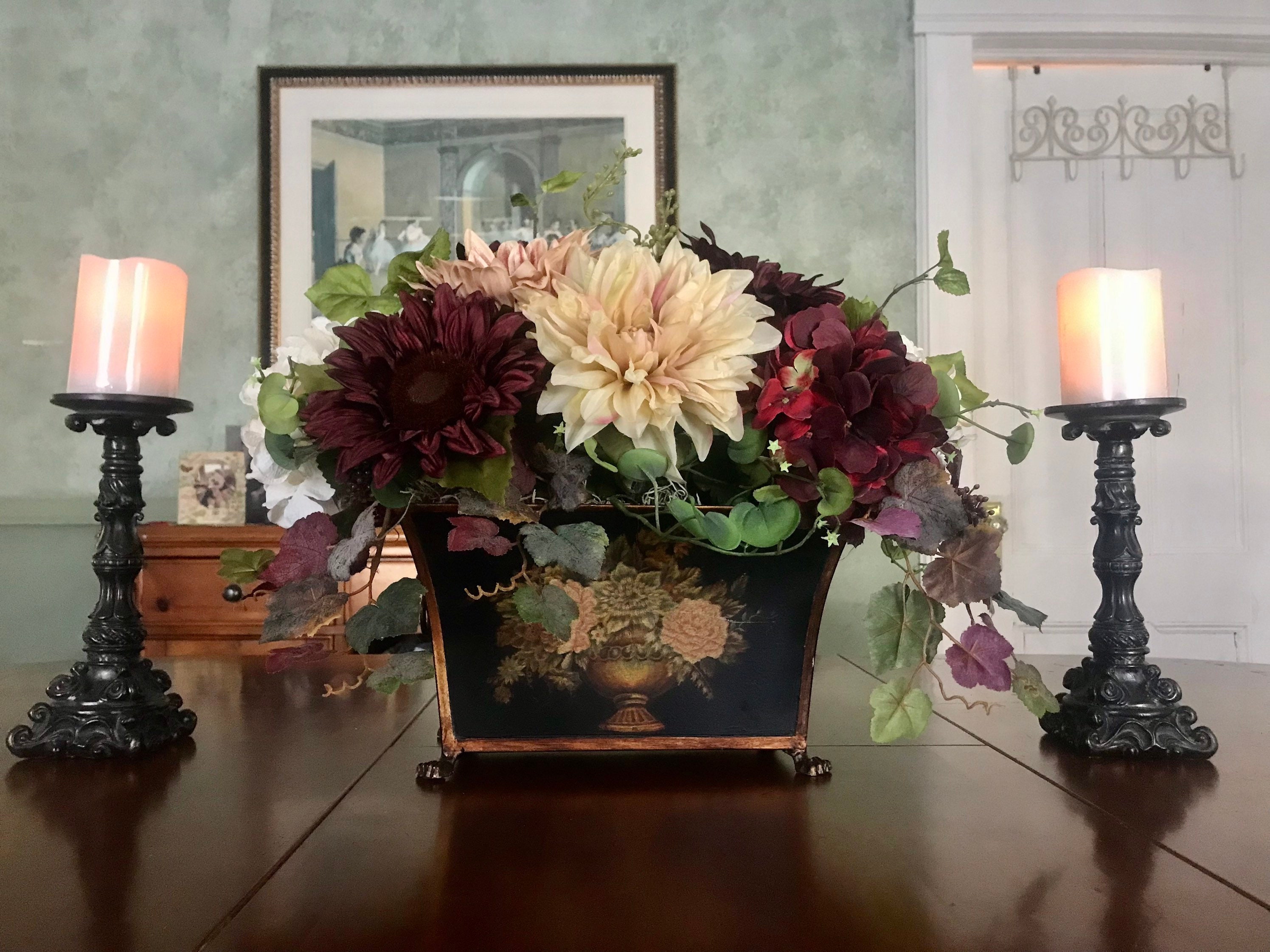 Silk Floral Arrangements For Dining Room Table