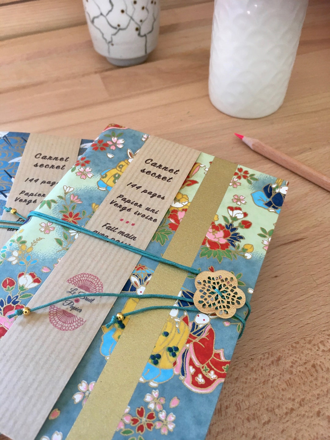 A6 Blank Notebook With Clasp, Secret Diary, Japanese Paper Kawaii ...