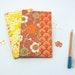 Small Orange Japanese Paper Notebook Rust and Gold Sakura A6 - Etsy