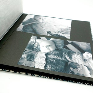 Customizable Photo Album in Japanese Paper, Ultramarine Hokusai Wave ...