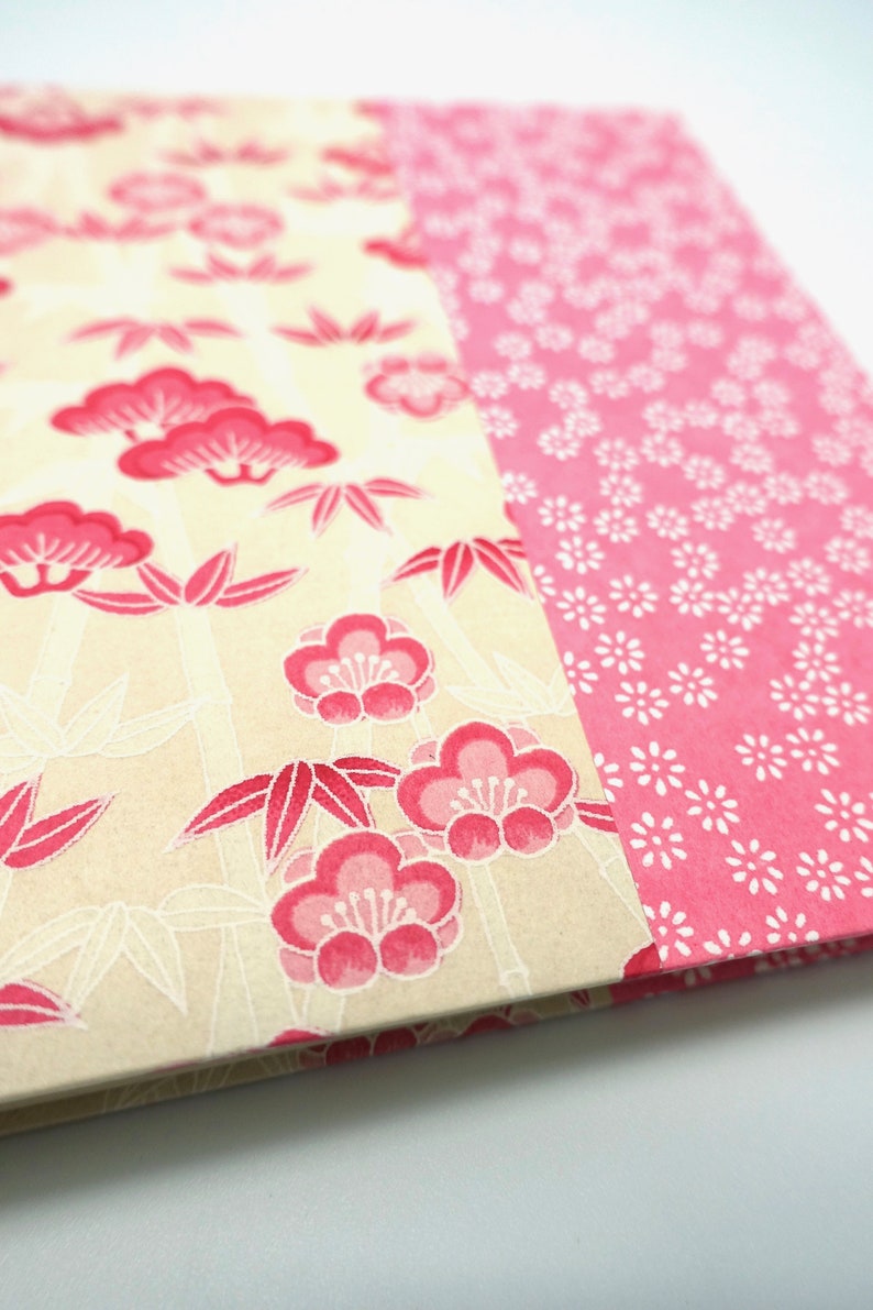 Baby Girl Birth Book First Year Photo Album Japanese Bamboo - Etsy