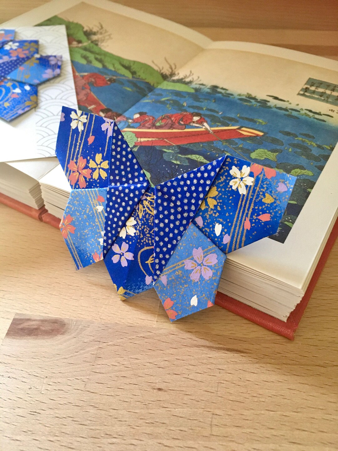 Bookmark Bookmark Butterfly Ultramarine Blue Origami Small - Etsy