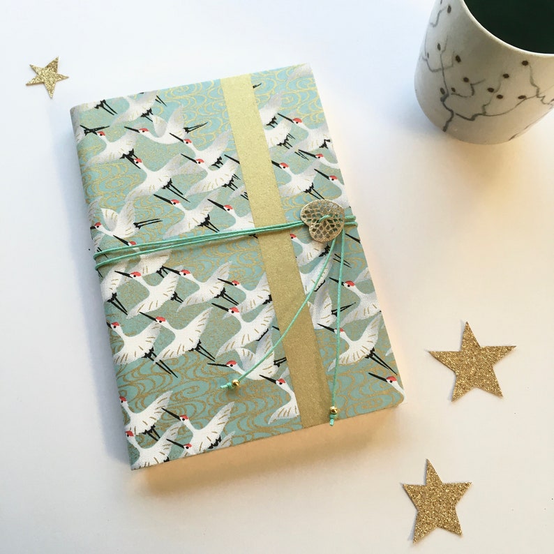 Carnet secret journal intime papier japonais vert céladon - Etsy France