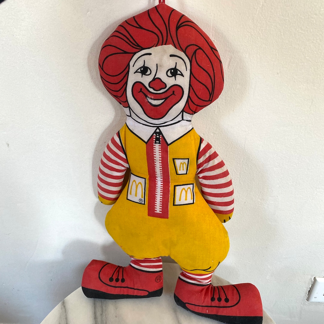 Vintage Ronald Mcdonald Doll Plush Pillow - Ronald Mcdonald Doll - Etsy