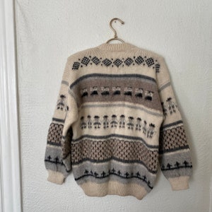 Vintage Unisex Handmade Alpaca Wool Sweater - Ecuadorian Handcrafted - Etsy