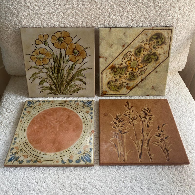 Vintage Tile Trivet - Etsy