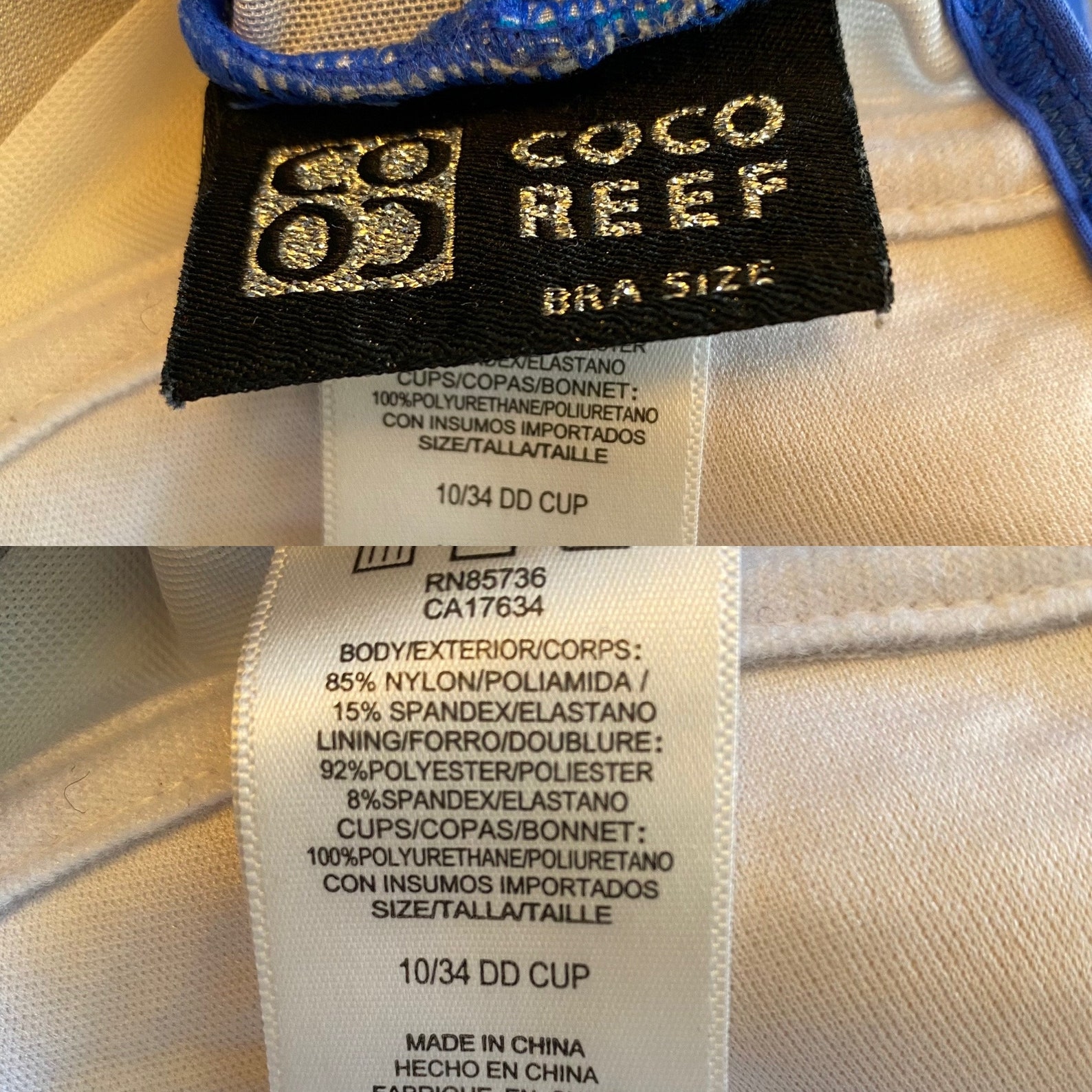 Vintage 90s Coco Reef Full Coverage Colorblock One Piece Swimsuit SZ 10 ...
