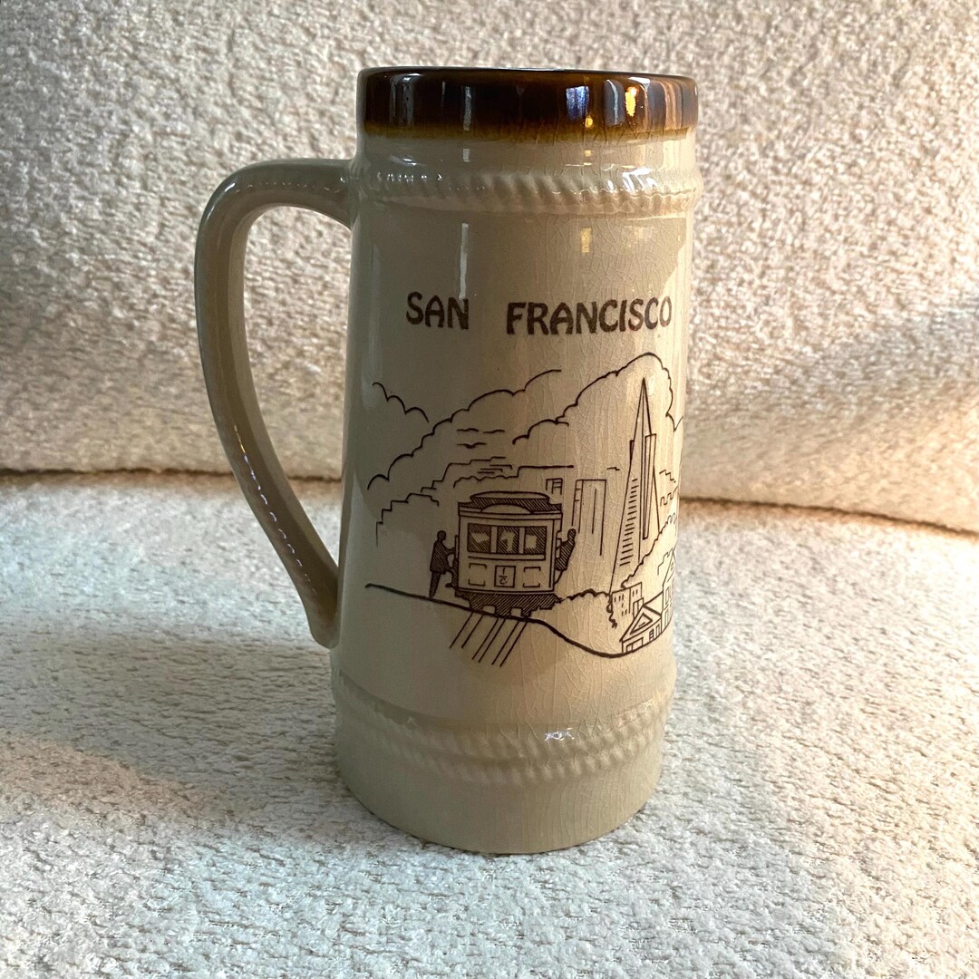 Vintage Mico Stoneware San Francisco Stein Large Coffee Mug Cup - Etsy