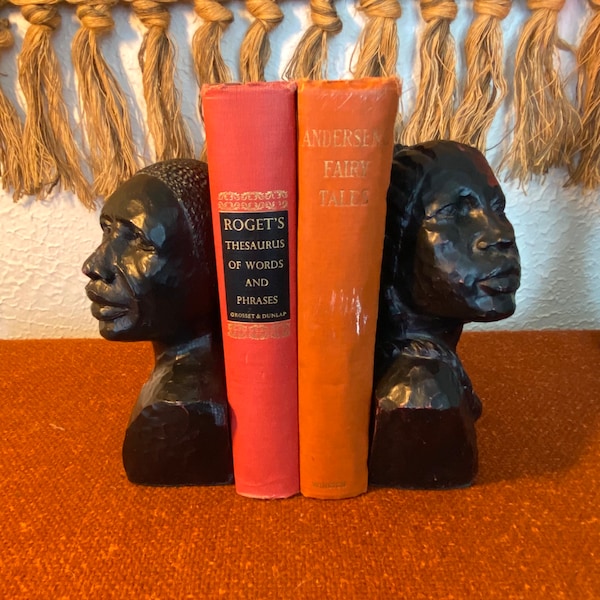 African Bookends - Etsy