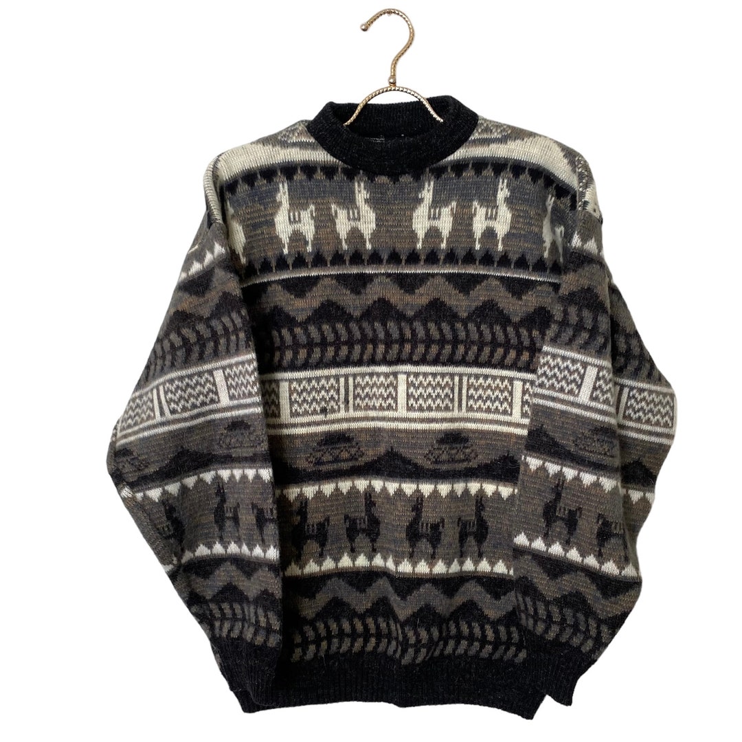 Unisex Handmade Alpaca Wool Sweater Ecuadorian Handcrafted - Etsy