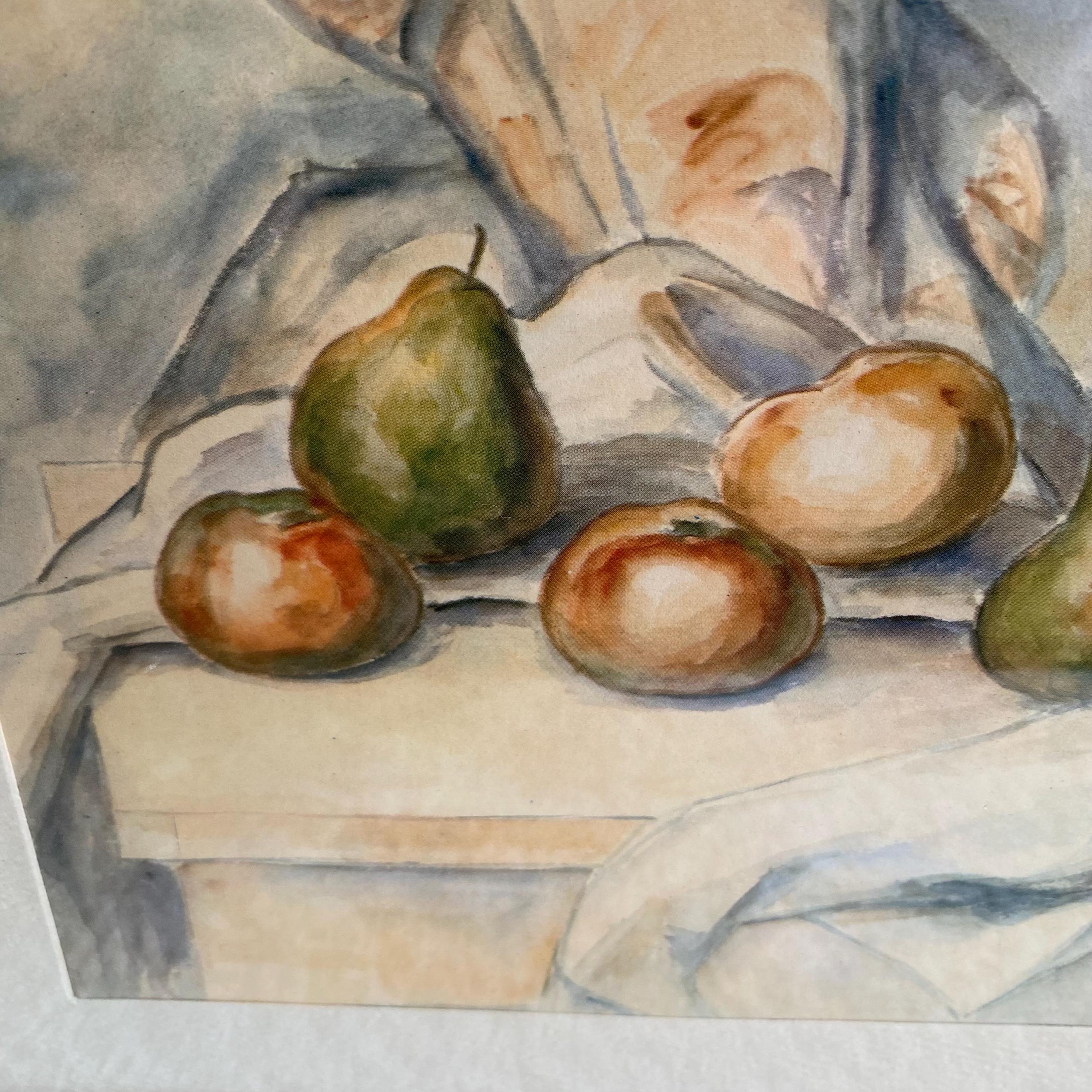 Mid Century Modern Framed Print Impressionist Fruit Still Life ...
