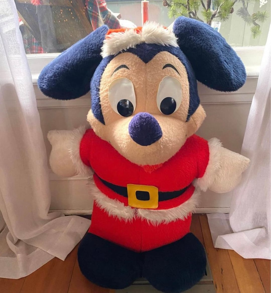 Vintage Disney HUGE Plush Pepsi Store Christmas Display Mickey Mouse ...