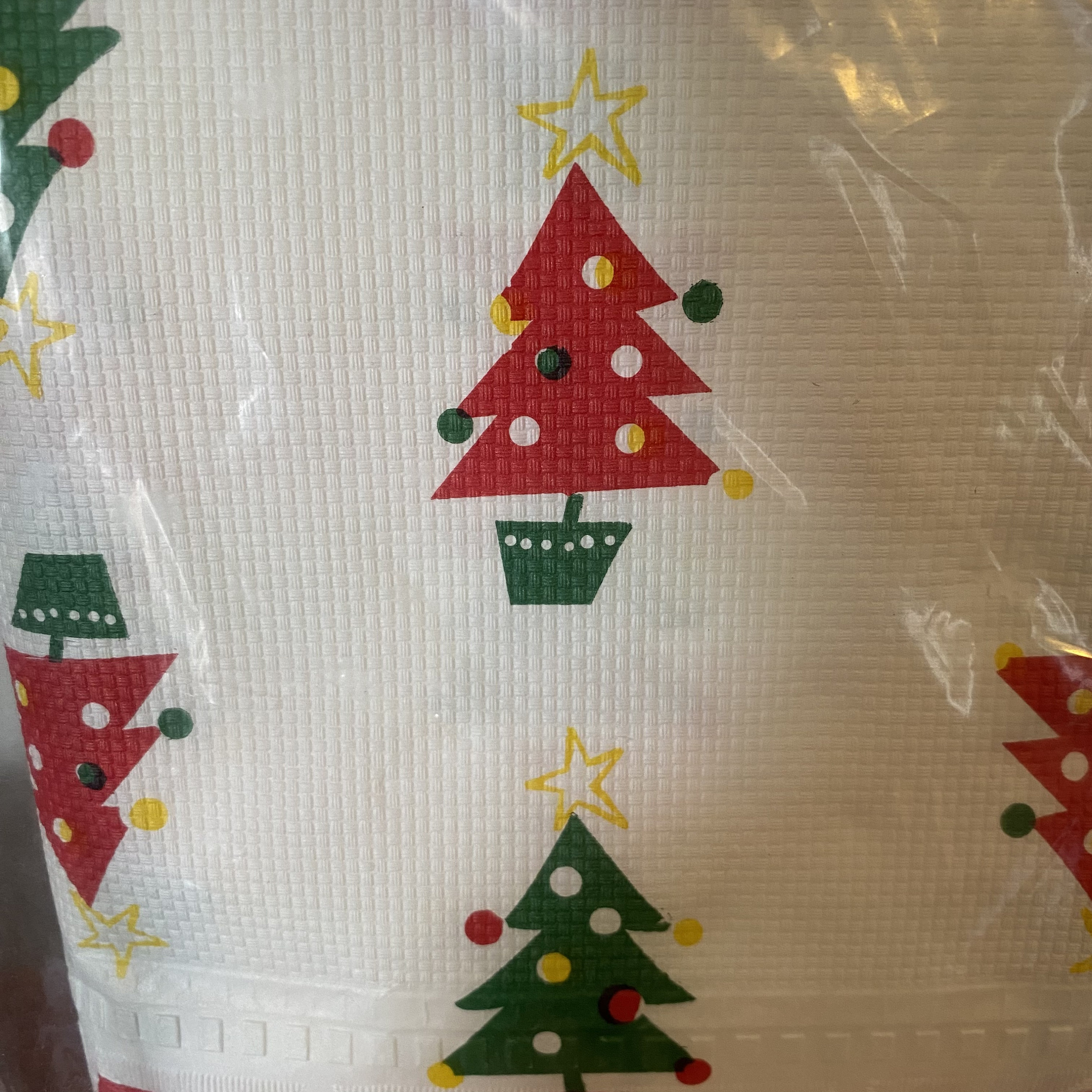VTG 80s NOS Christmas Tablecloth Paper for Seasons Christmas Tree - Etsy