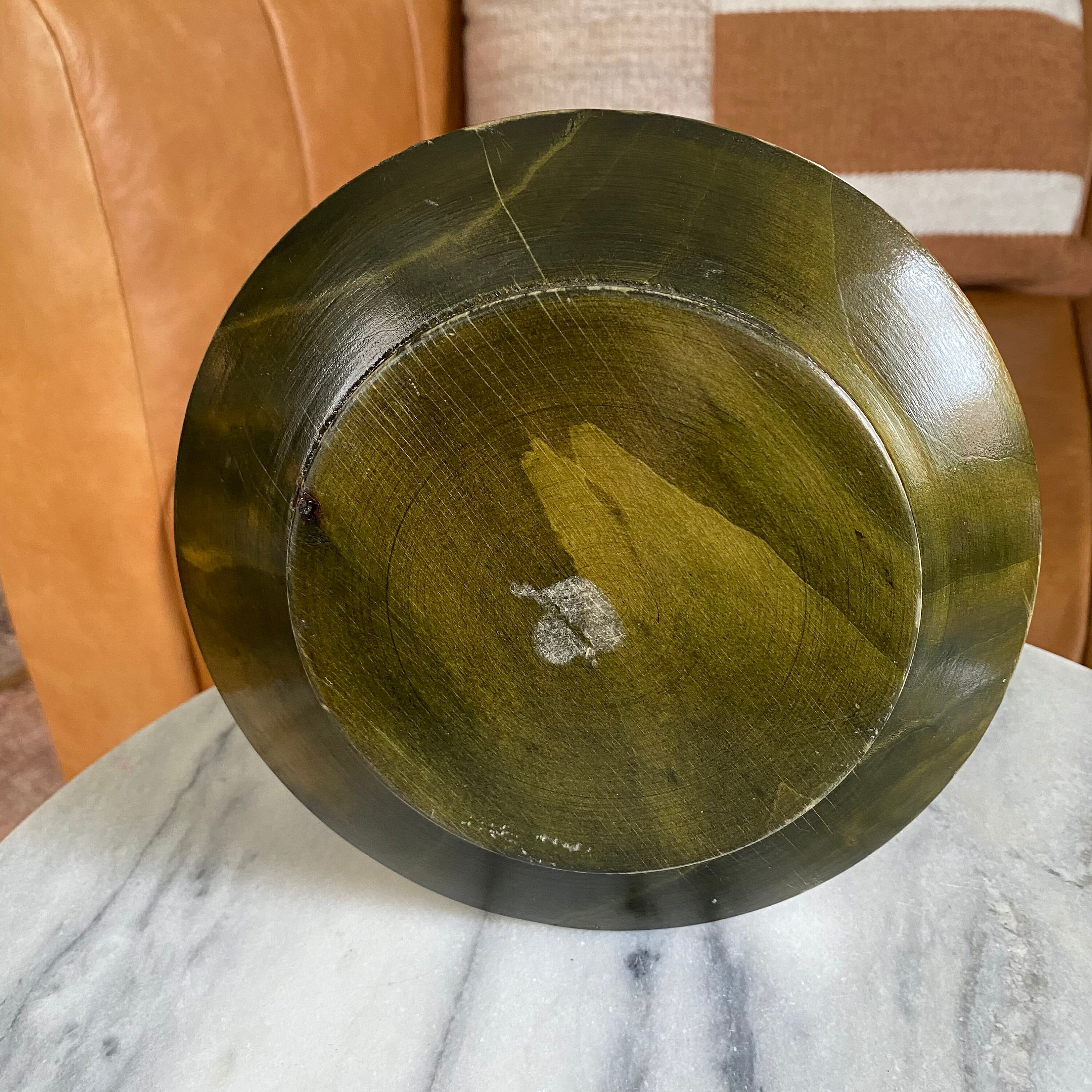 Vintage MCM Hand Carved Wooden Plate Flowers Folk Art Wall Hanging MCM ...