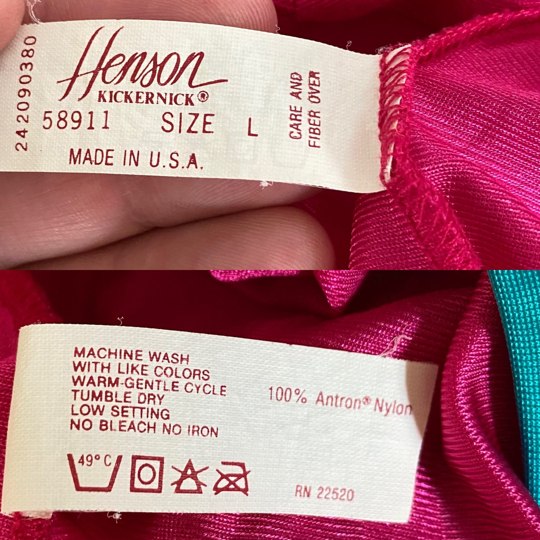 Vintage Henson Kickernick 1970’s Pink Geometric Lounge/sleep Dress ...