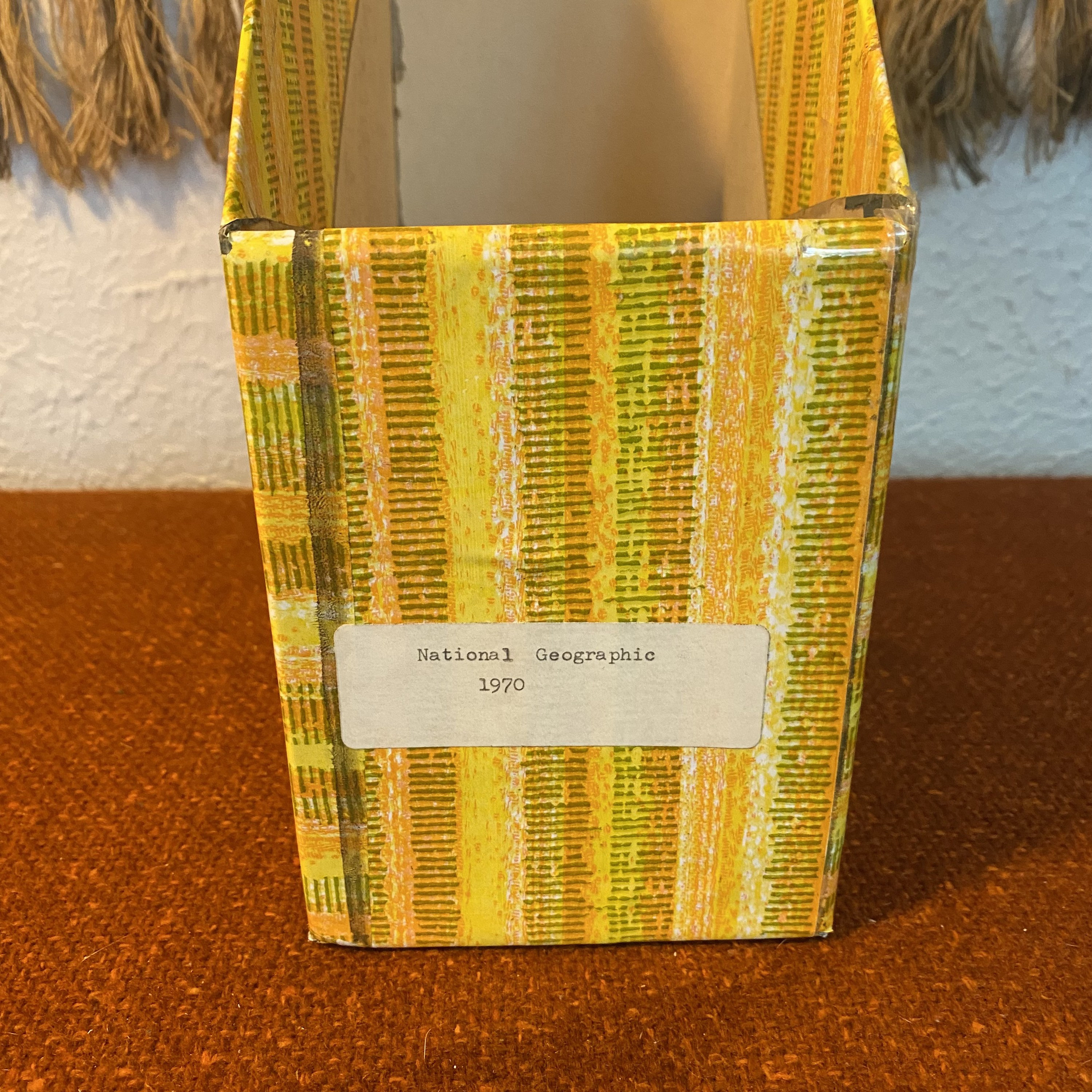 Vintage MCM 70s Magazine File Box Desk Office Organizer National ...