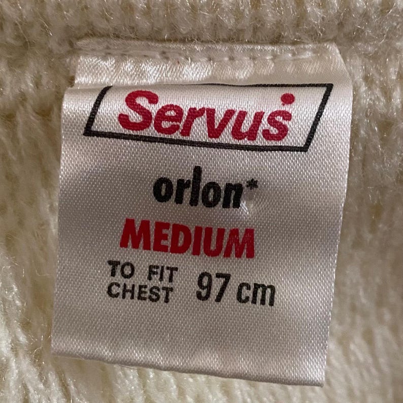 Vintage Servus Orlon Acylic Zip up Sweater Collared Medium - Etsy