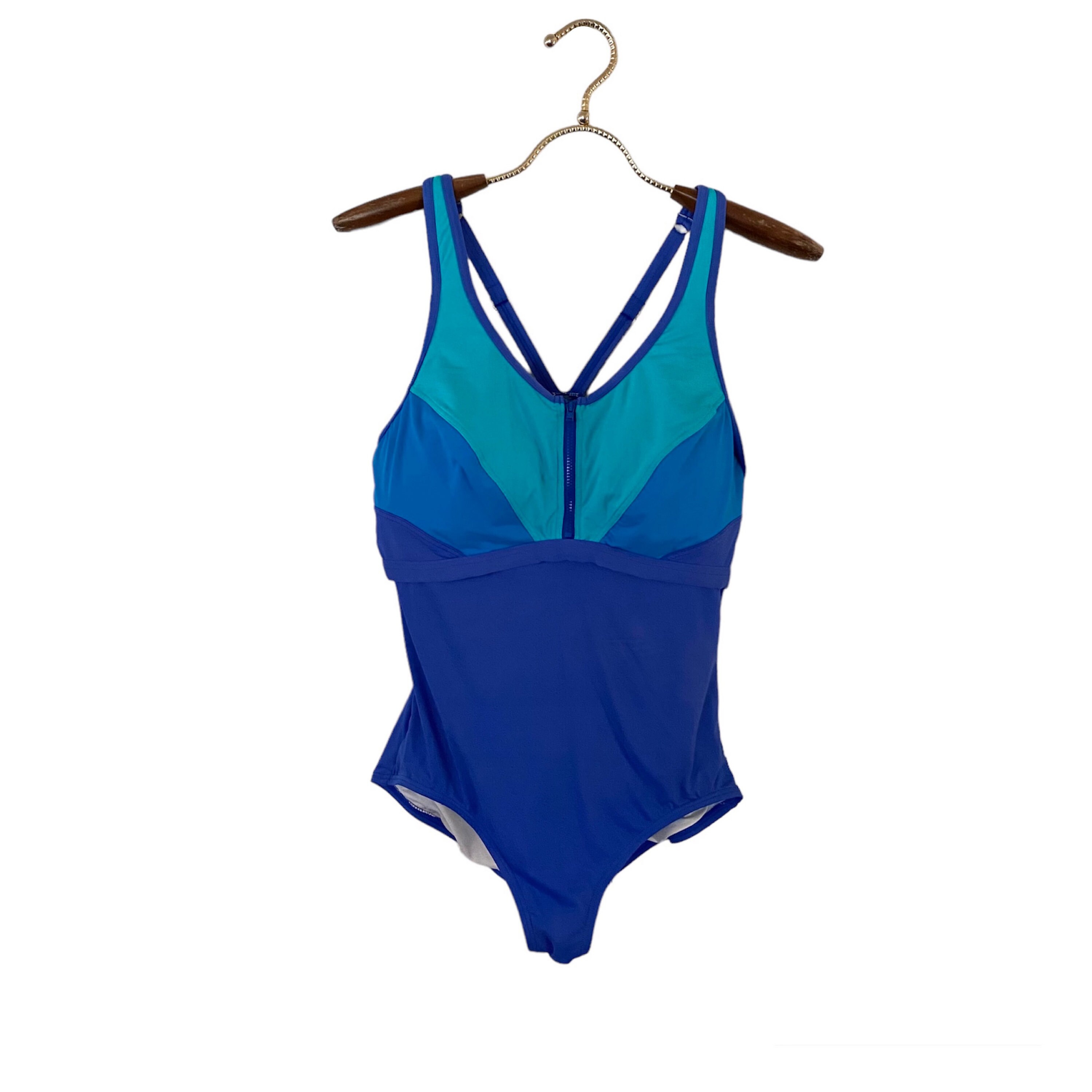 Vintage 90s Coco Reef Full Coverage Colorblock One Piece Swimsuit SZ 10 ...