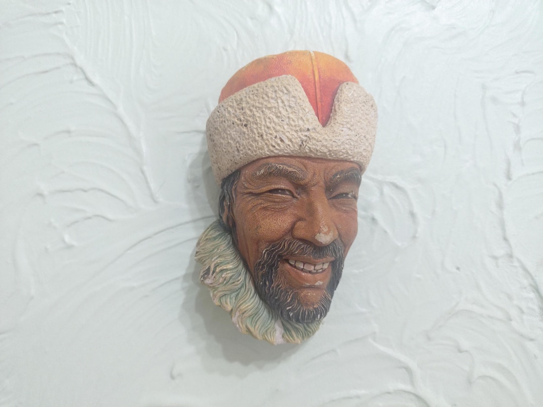 Vintage Bosson's Chalk Ware Head Himalayan A/F - Etsy