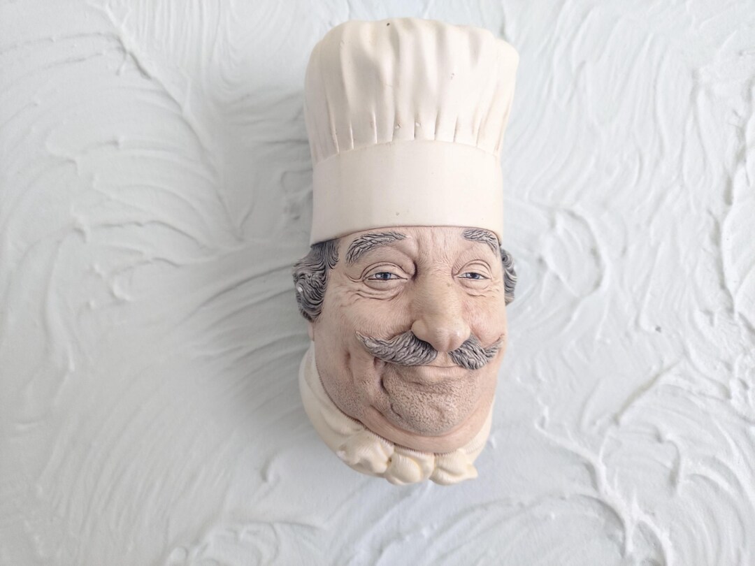 Vintage Bossons Chalkware Head "chef" 1969 - Etsy