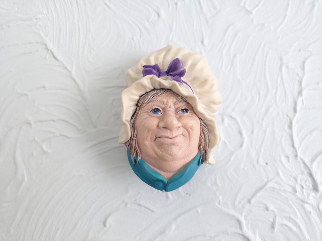 Vintage Bossons Chalkware Head "sarah Gamp" 1964 - Etsy New Zealand
