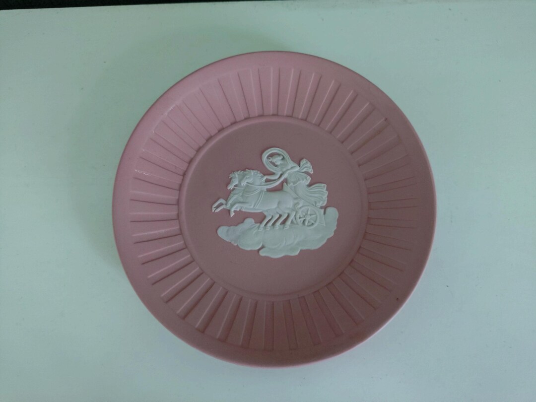 Vintage Wedgwood Pink Jasperware Dish - Etsy