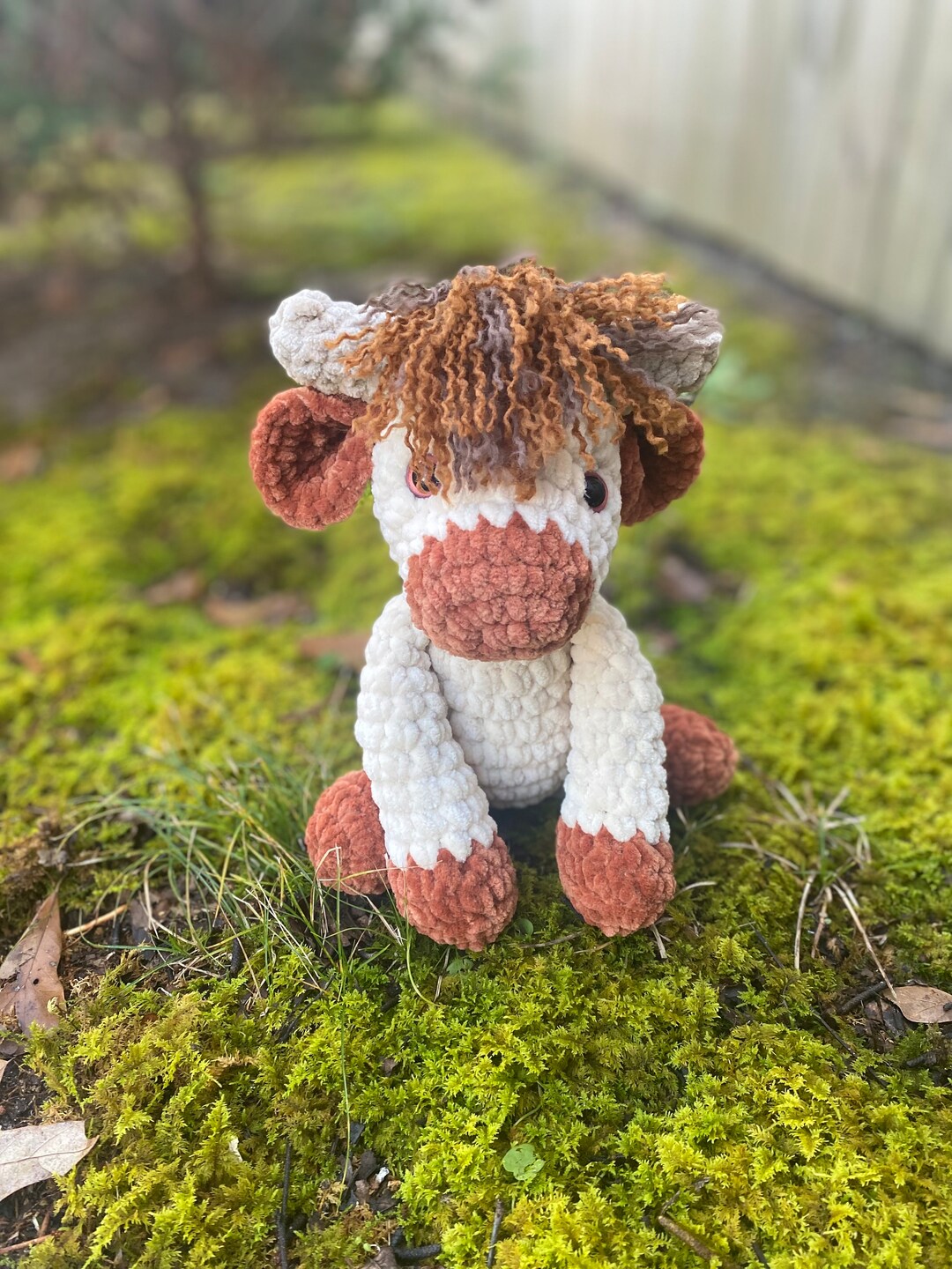 Ferguson the Curly Haired Mini Highland Cow - Etsy