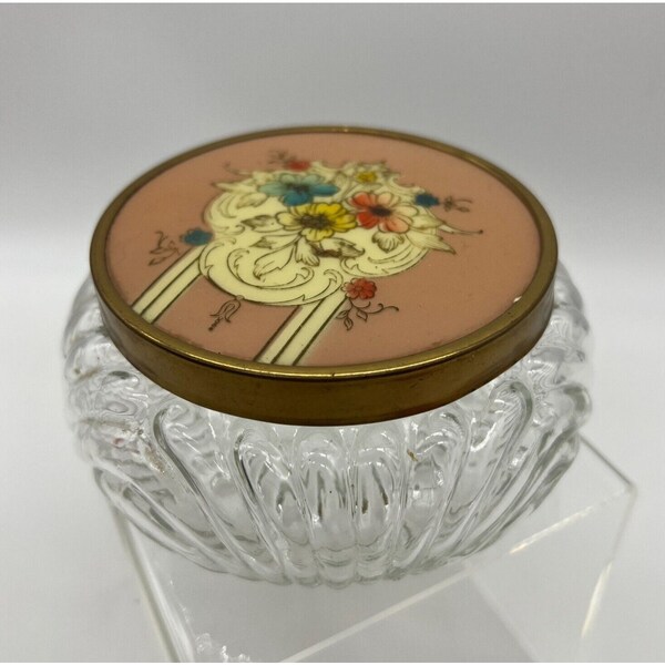 Glass Powder Jar - Etsy