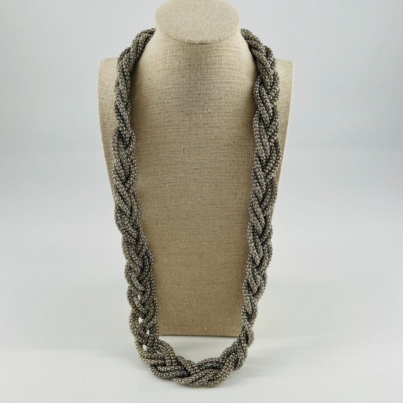 Braided Necklace - Etsy