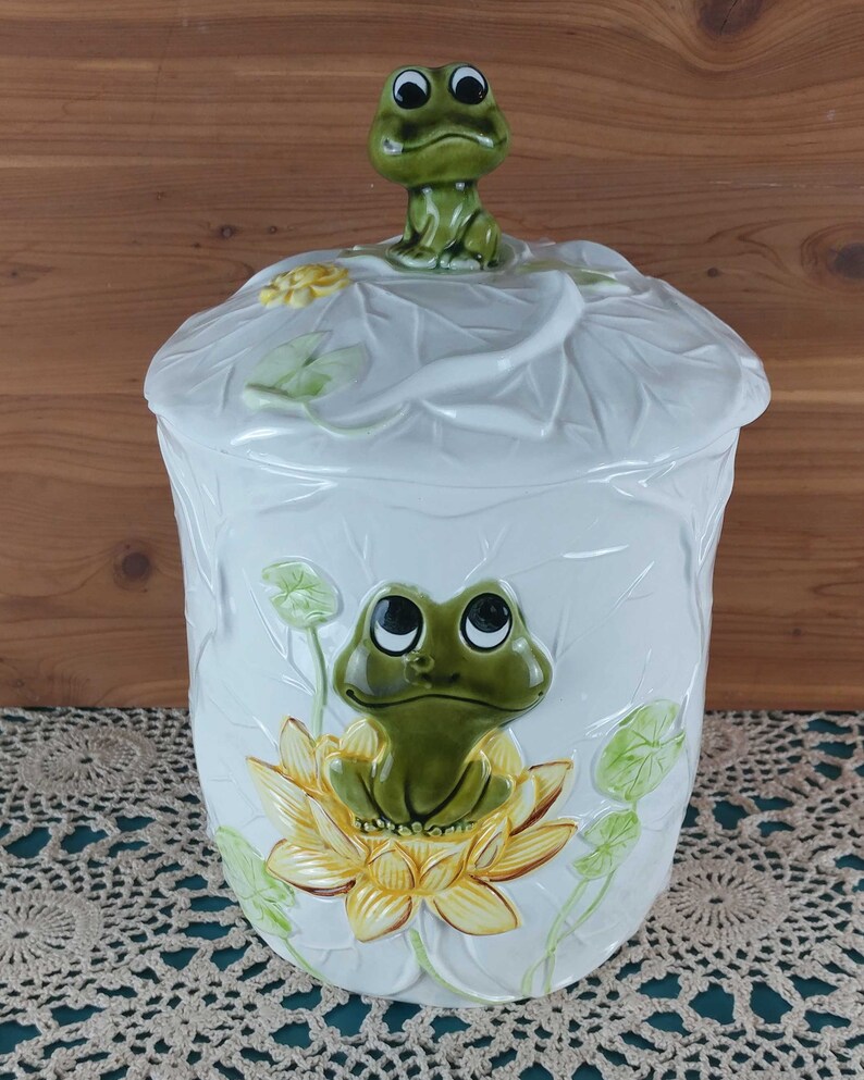 Sears Roebuck Frog Canister Sears Frog canister Frog canister | Etsy