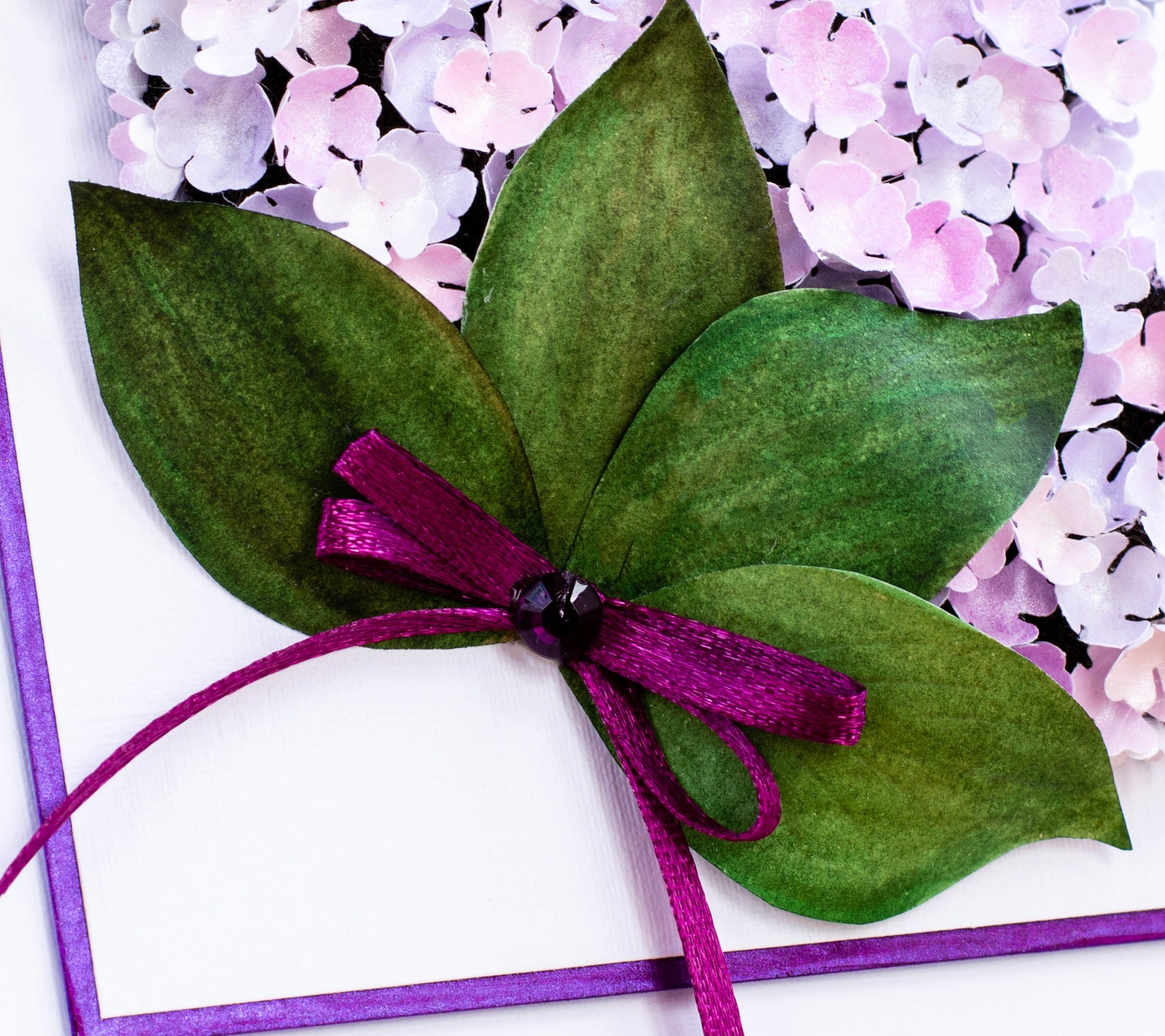 Fancy Handmade Card Birthdayu Card Mothers Day Card Card With Lilacs ...