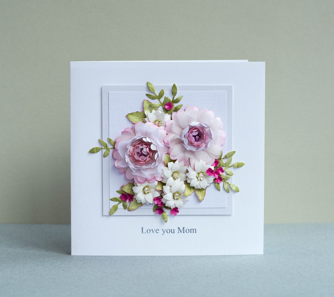 Handmade Greeting Card - Mum's Day Card - Card for Grandmother ...