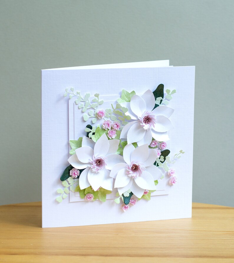 Fancy Handmade Greeting Card Unique Customisable Greeting Card 3D Mum's ...