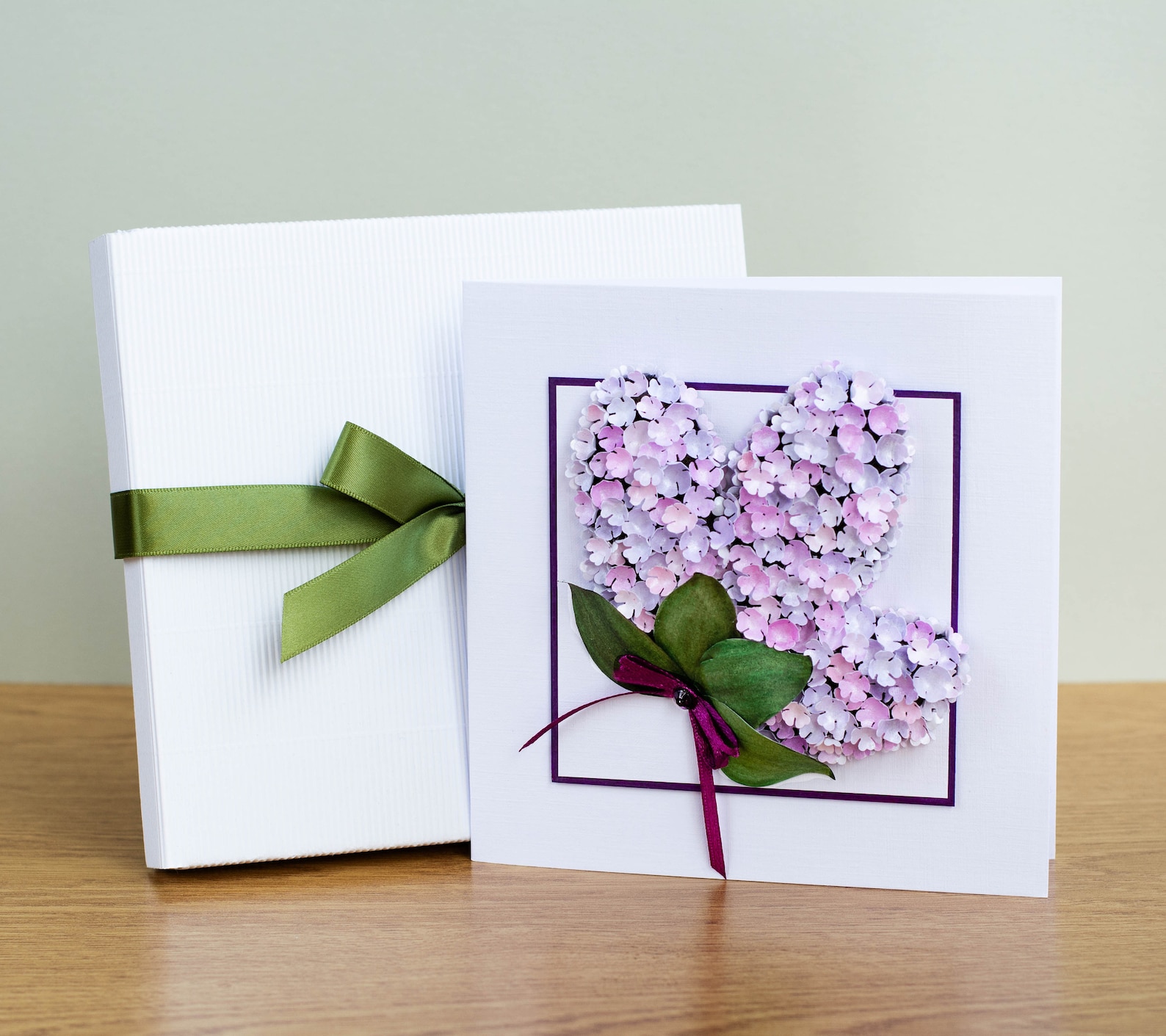 Fancy Handmade Card Birthdayu Card Mothers Day Card Card With Lilacs ...