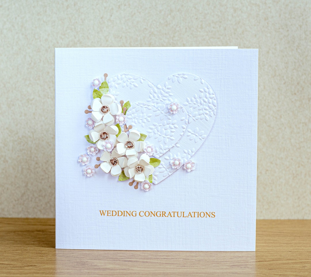 Fancy Personalised Handmade Wedding Card - Special Card - Luxury Card ...