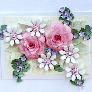 Fancy Handmade Birthday Card - Happy Birthday Card - Greeting Card ...