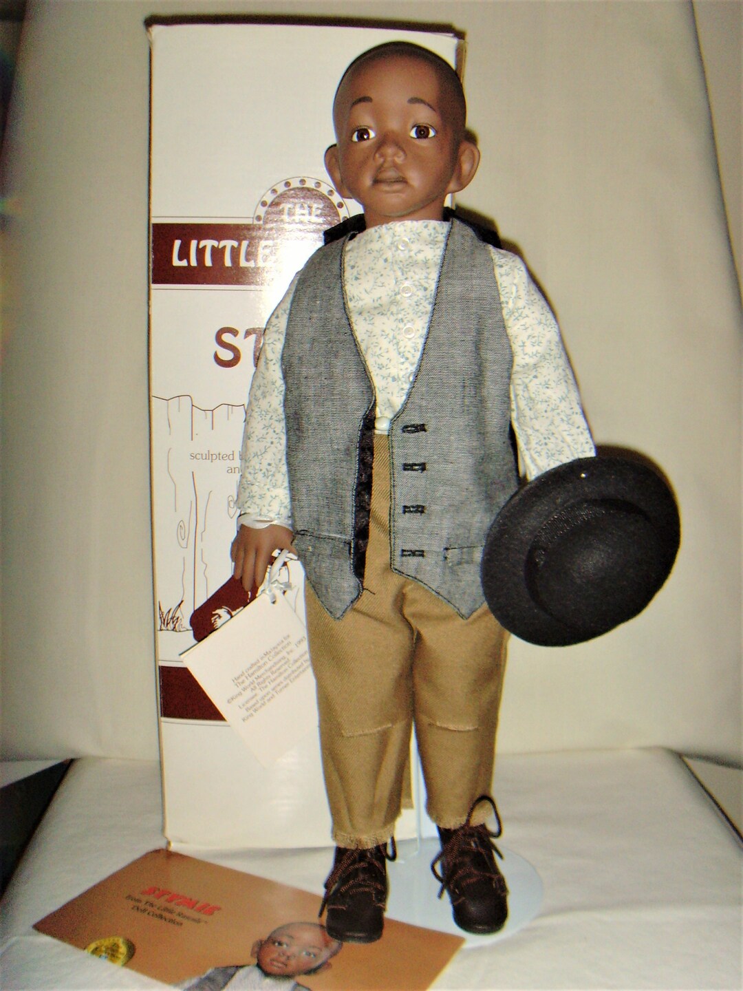 1993 Stymie Doll, the Little Rascals, Hamilton Collection, Porcelain ...