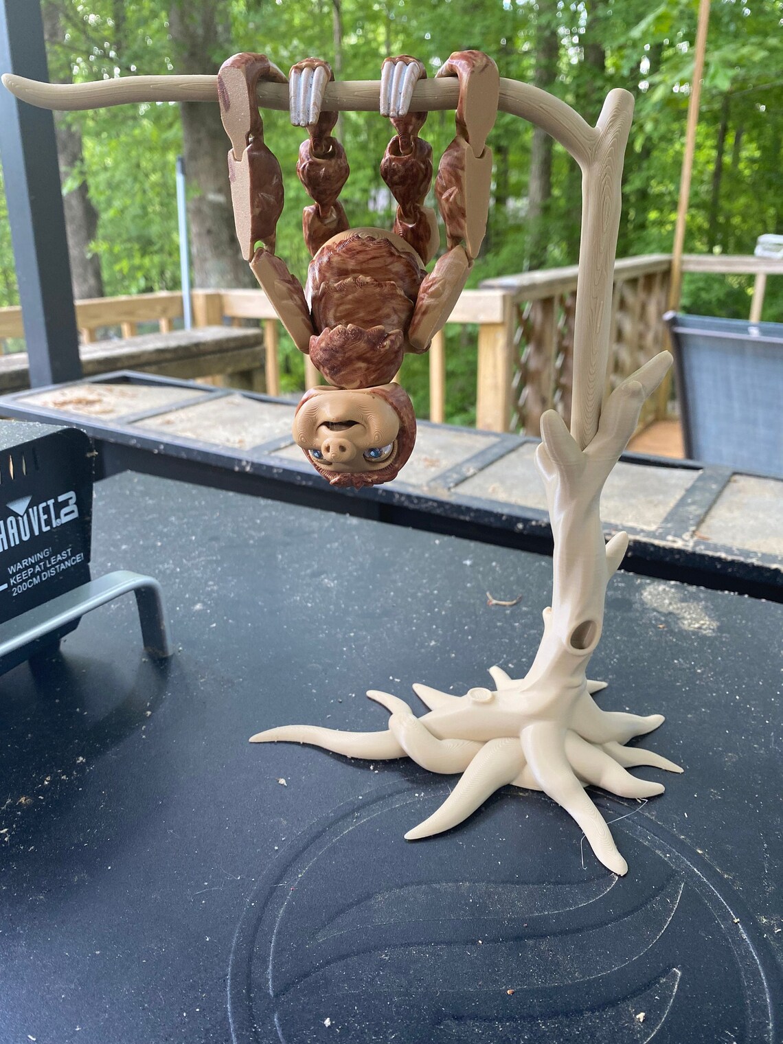 3d Printed Articulated Sloth With Tree - Etsy