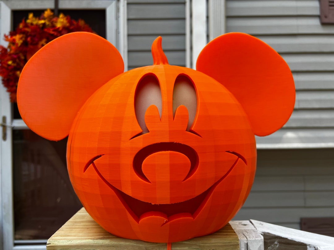 Large Mickey Mouse 3d Printed Pumpkin - Etsy