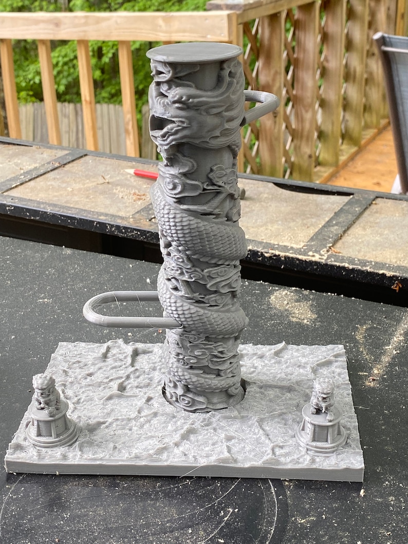 3d Printed Articulated Dragon With Stand | Etsy