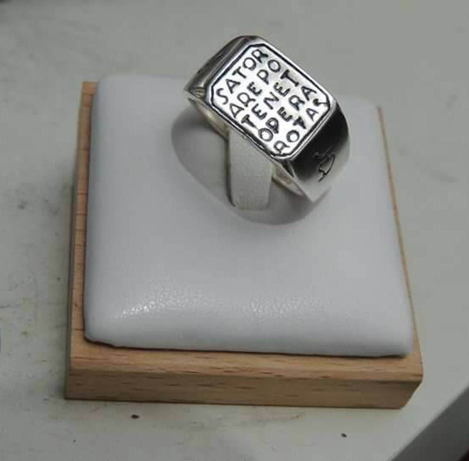 Sator Ring With Sundial - Etsy