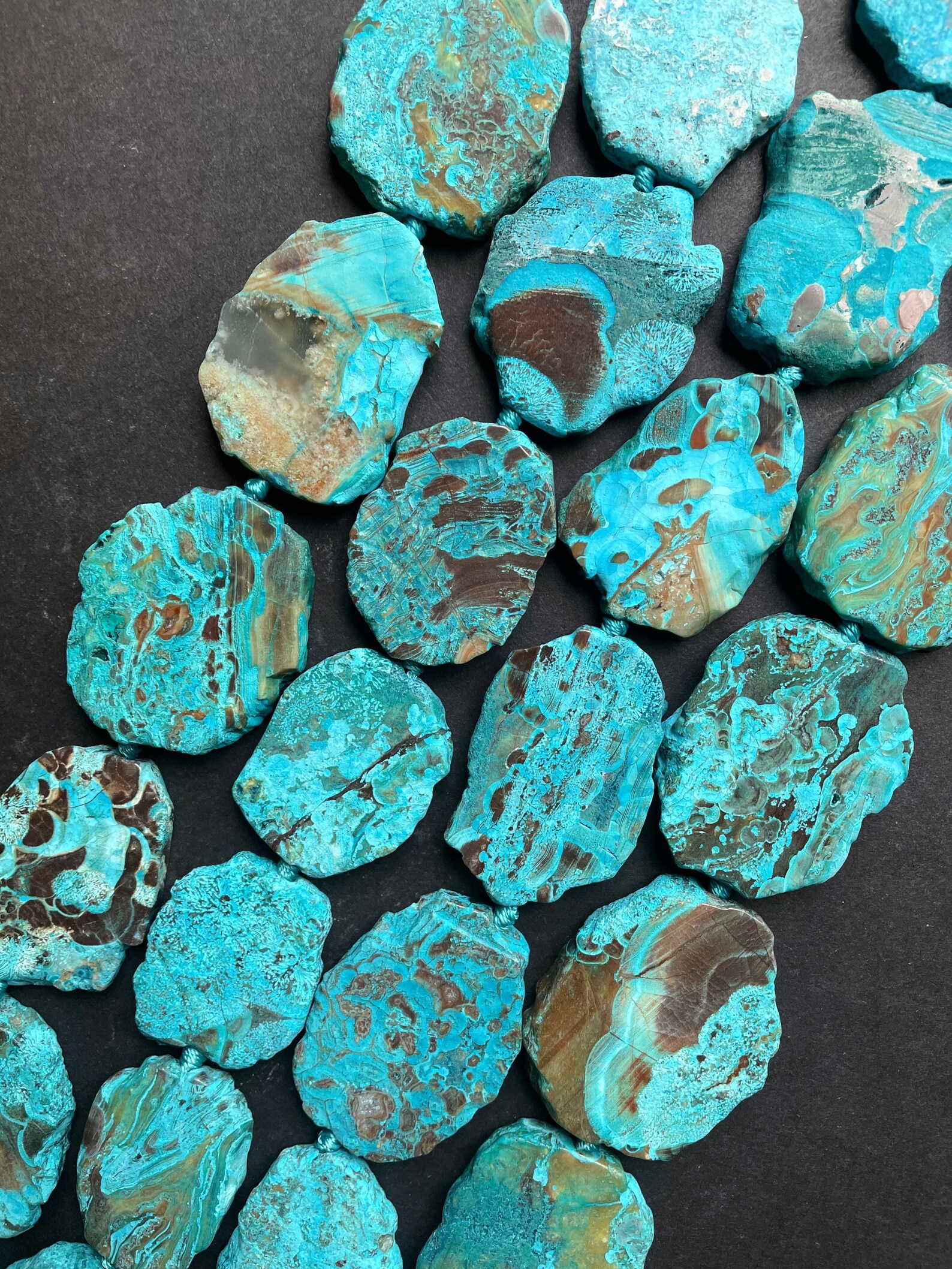 Beautiful Blue Ocean Jasper. Freedom Shape. Gorgeous Blue Brown Orange ...