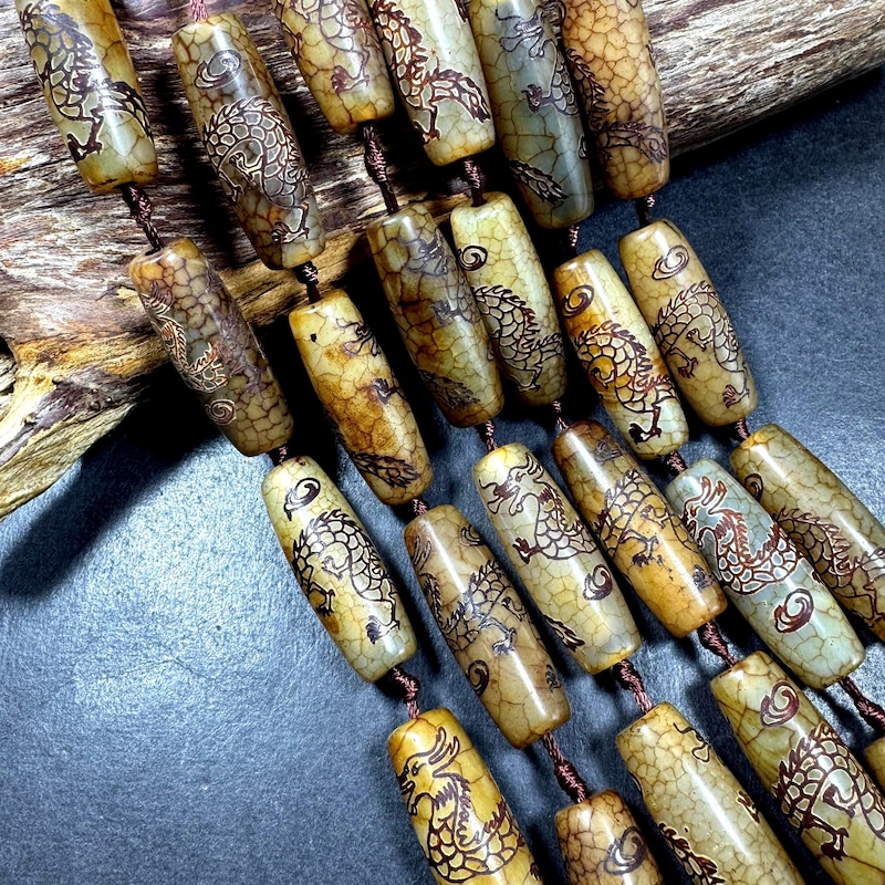 Hand Carved Beads - Etsy