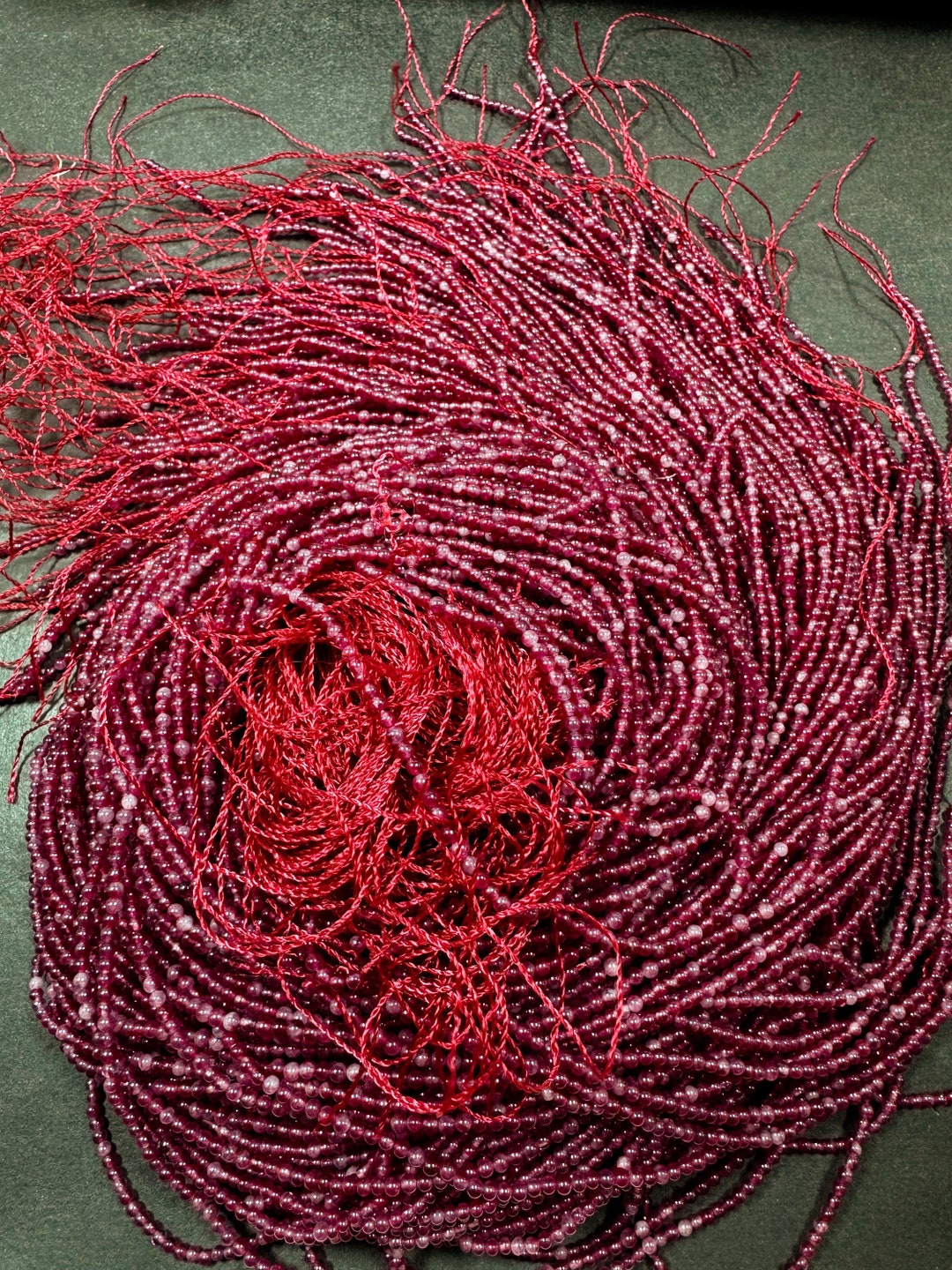 AAA Natural Red Ruby Gemstone Bead. 2mm Round Bead. Gorgeous Natural ...