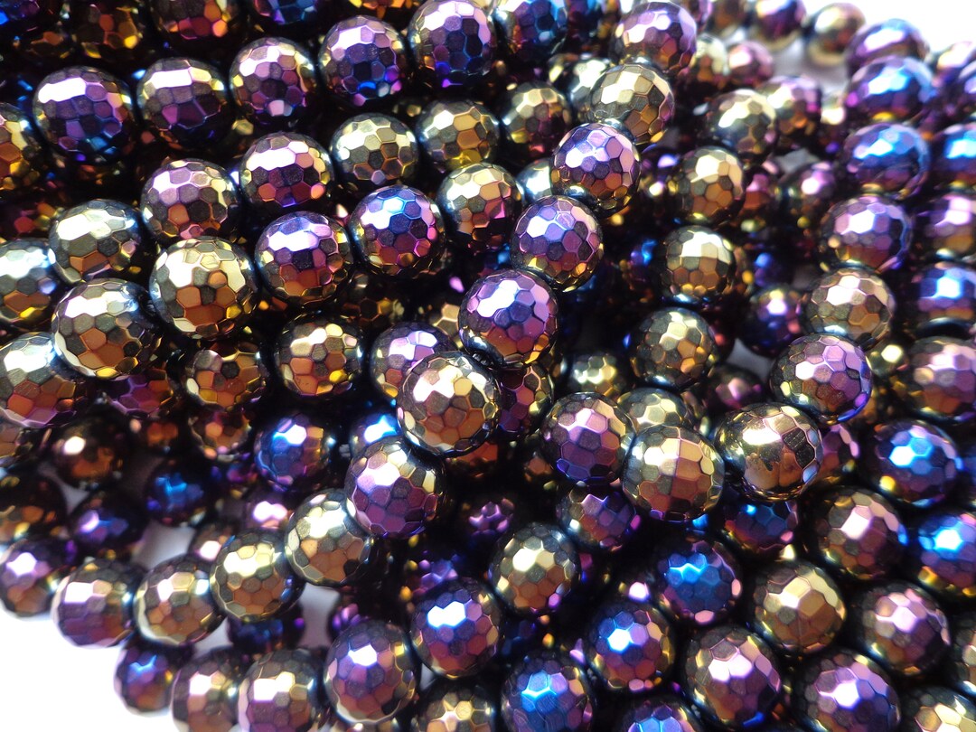 AAA Mystic Agate Gemstone Beads, 6mm, 8mm, 10mm, Faceted Round Beads ...