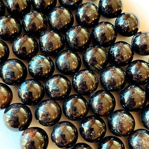 AAA Natural Hypersthene Stone Beads, 8mm10mm,12mm, Smooth Round Shape ...