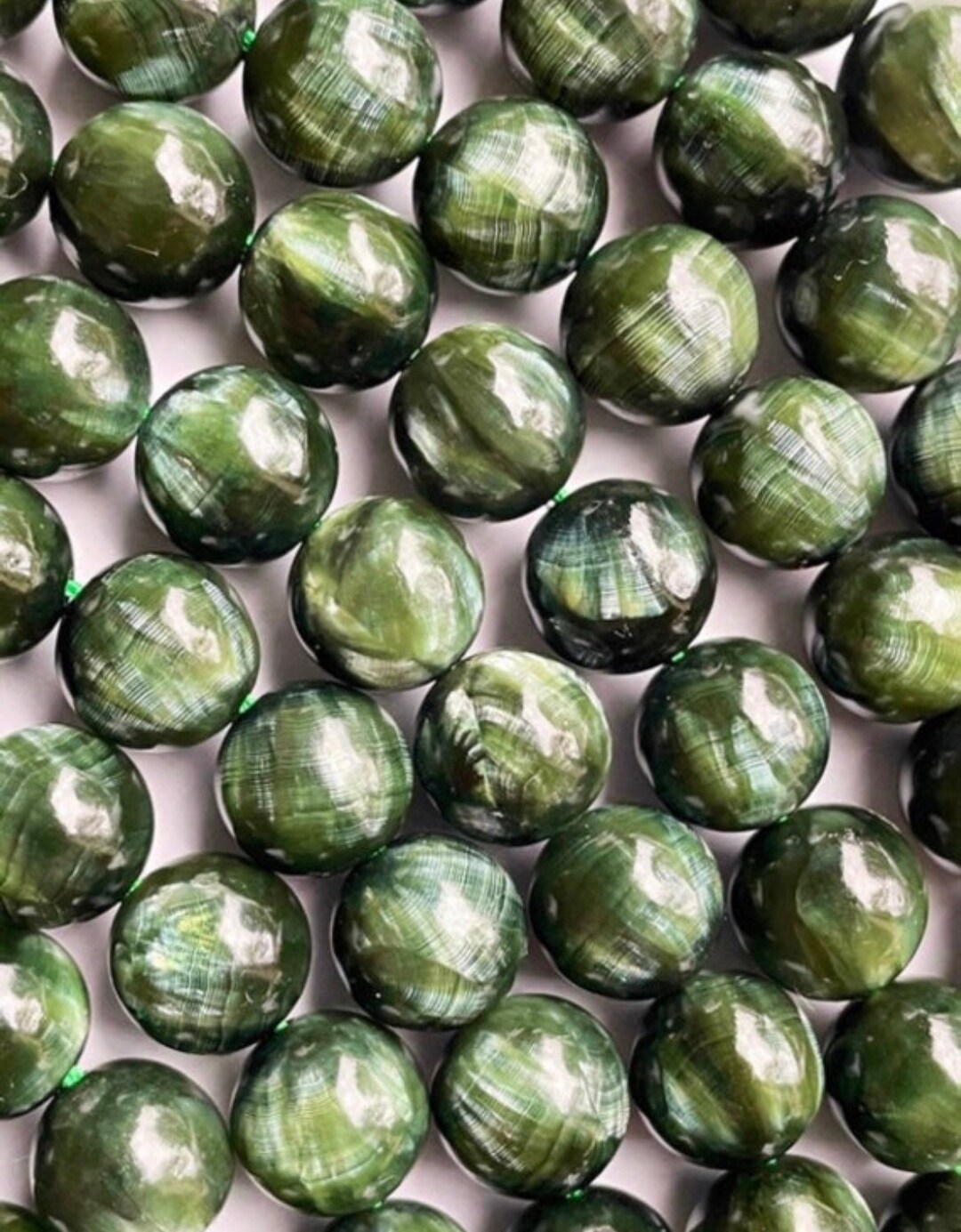 AAA Natural Seraphinite Stone Bead. 5mm 6mm 8mm 10mm 12mm Round Bead ...