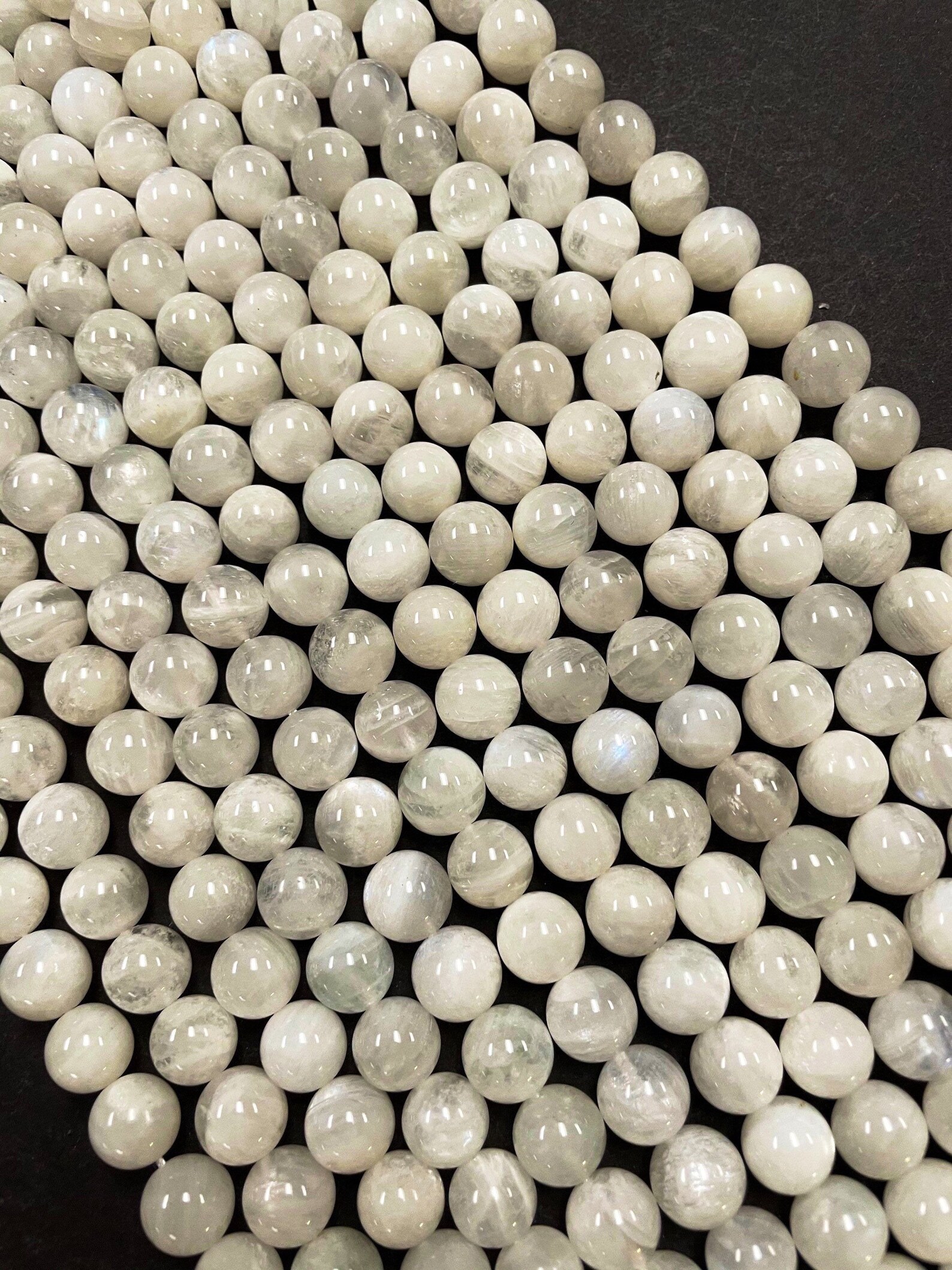 AA Natural Moonstone Bead 8mm 10mm Round White Moonstone Bead - Etsy