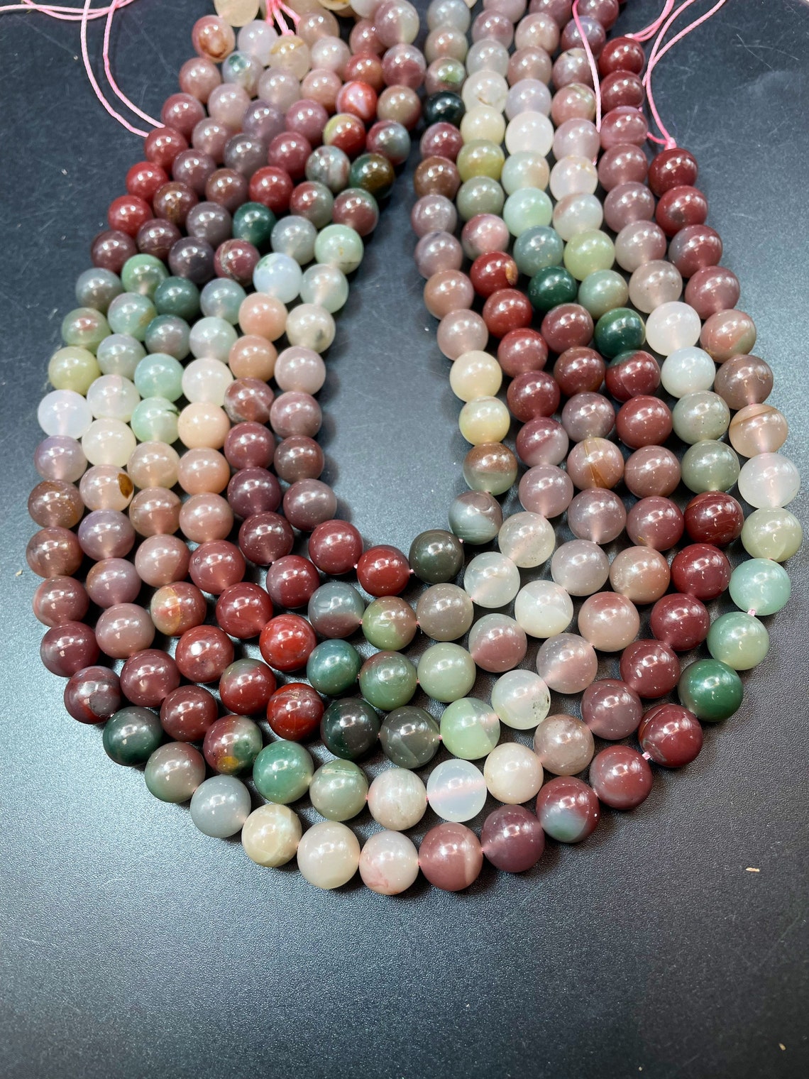 AAA Natural Multi Color Jade Gemstone Bead. Gorgeous Natural Brown ...